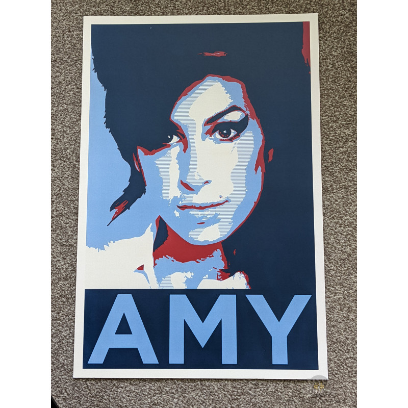 Amy Winehouse - Classic Image - A3 Poster - Vinyl Addicts
