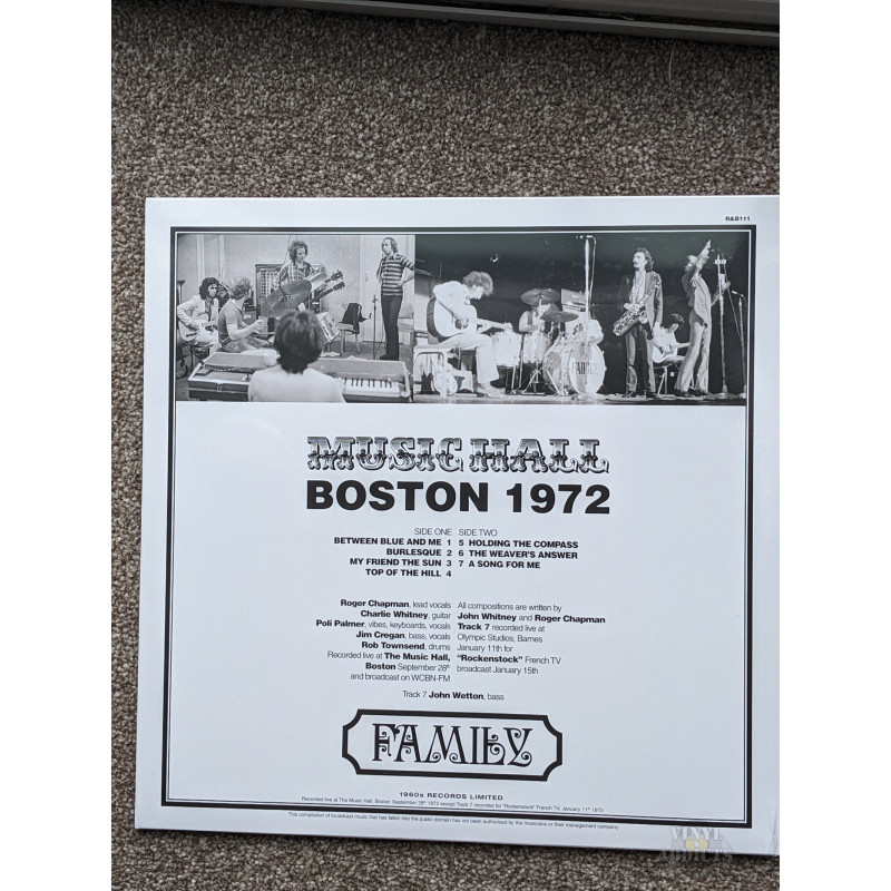 Boston - Music Hall 1972 - Vinyl LP - Vinyl Addicts
